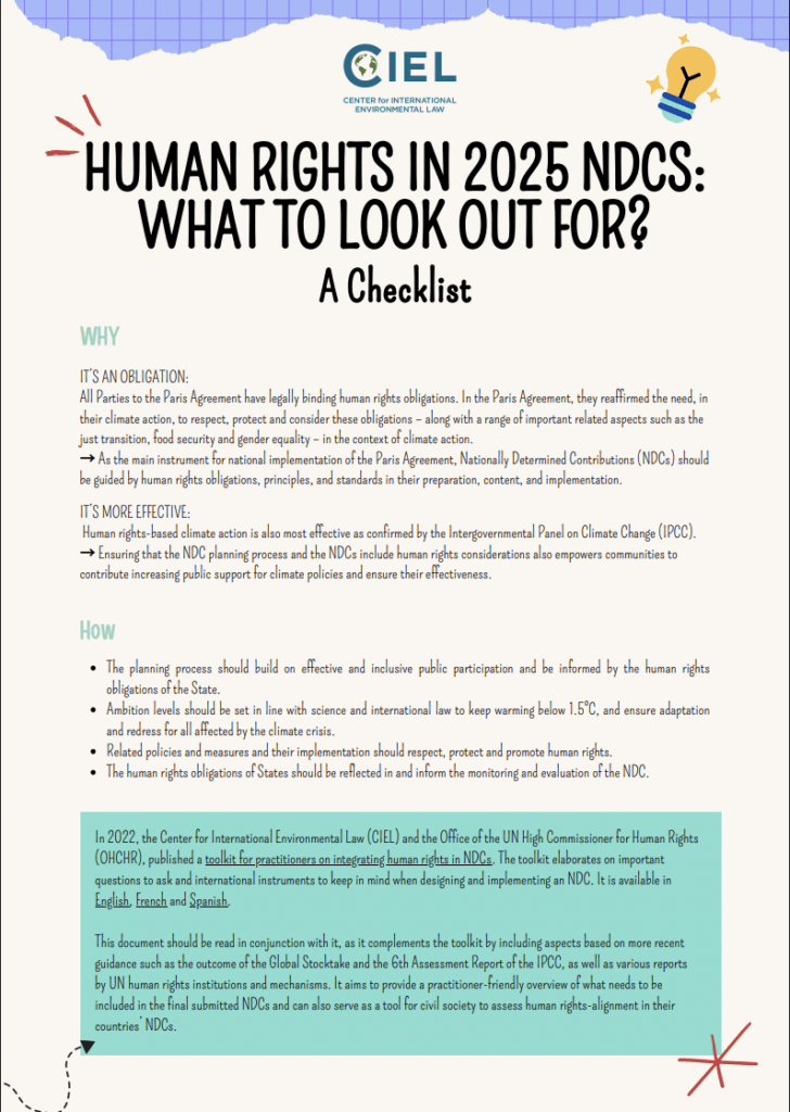 NDC_Checklist - Center for International Environmental Law